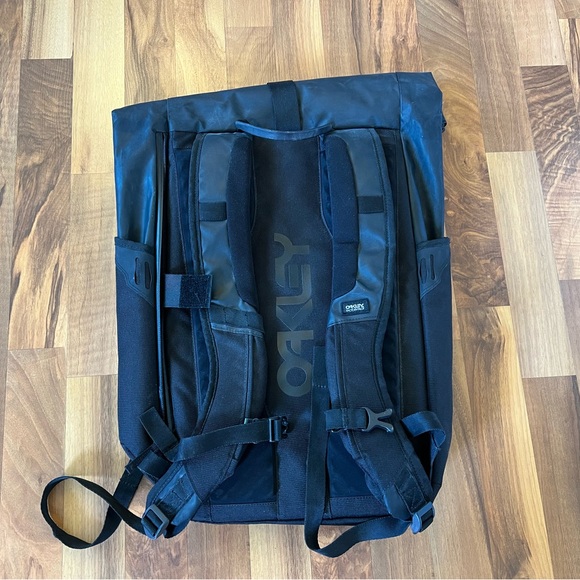 Oakley | Bags | Oakley Backpack Roll Top Black Day Backpack | Poshmark